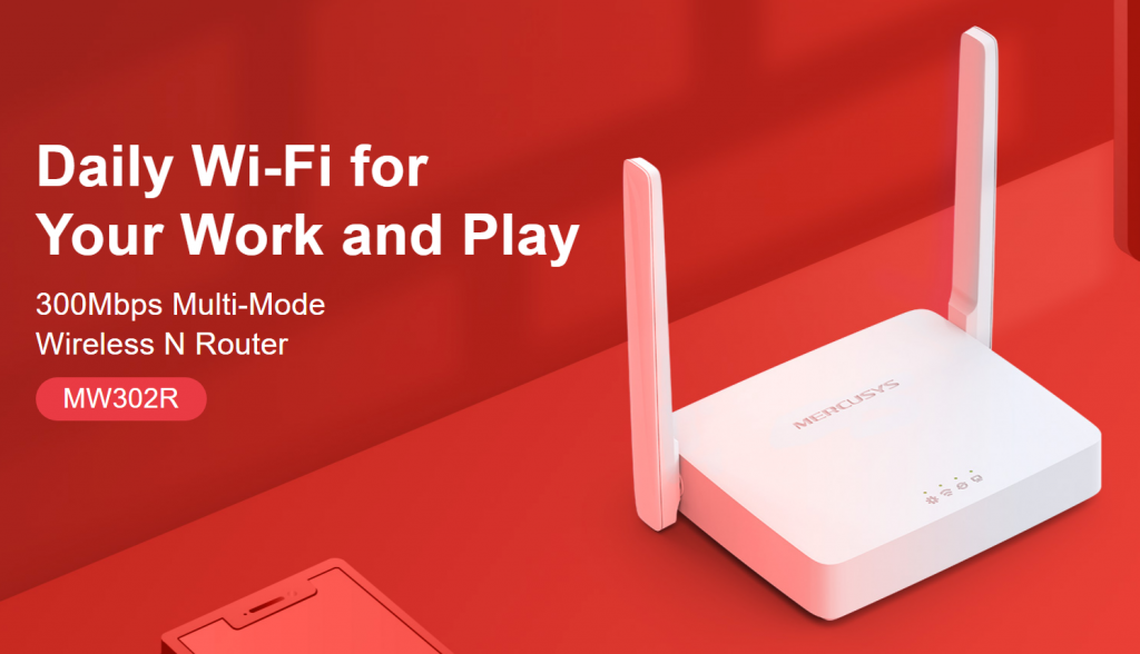 Mercusys MW302R 300 Mbps Wireless N Multi Mode Router - Dhrubok All Rounder