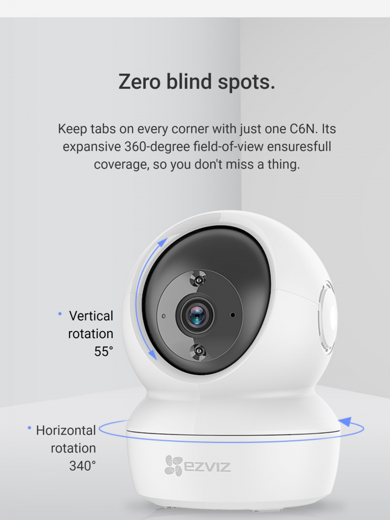Ezviz Smart IP 360° Camera C6N 2MP - Dhrubok All Rounder